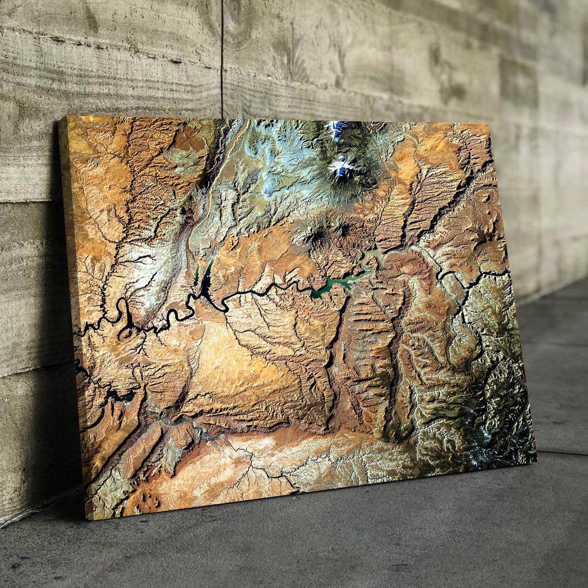 Lake Powell From Space | Ranger Station | Gallery Quality Canvas Wrap ...